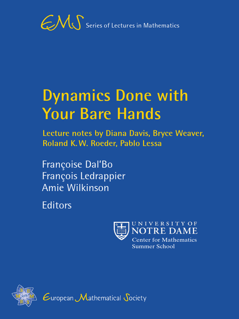 Dynamics Done With Your Bare Hands Lecture Notes by Diana Davis, Bryce ...