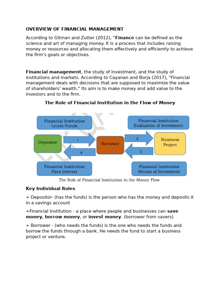 Financial Management Overview and Roles | PDF