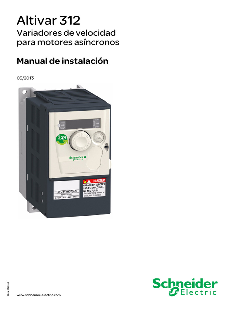 ATV312_installation_manual_SP_BBV46393_02 | PDF | Corriente continua ...