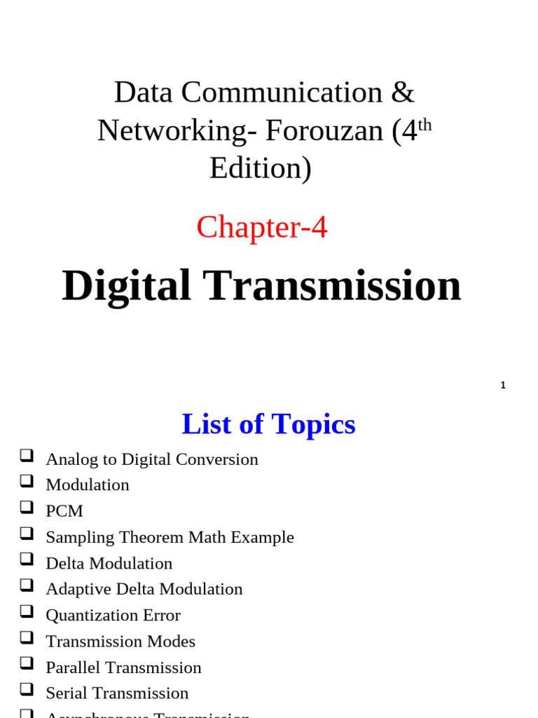 Digital Transmission Techniques Explained | PDF | Sampling (Signal ...