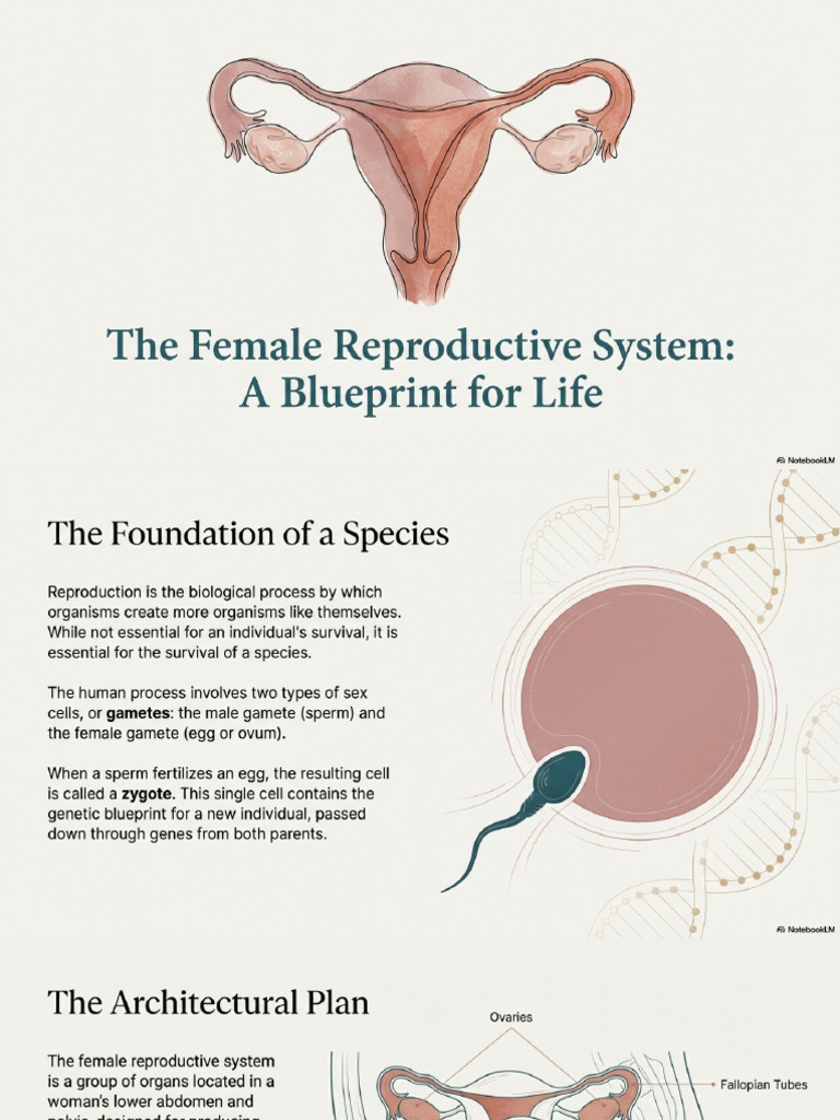 The Female Reproductive System A Blueprint | PDF
