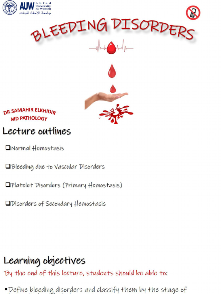 Bleeding Disorders PDF | PDF