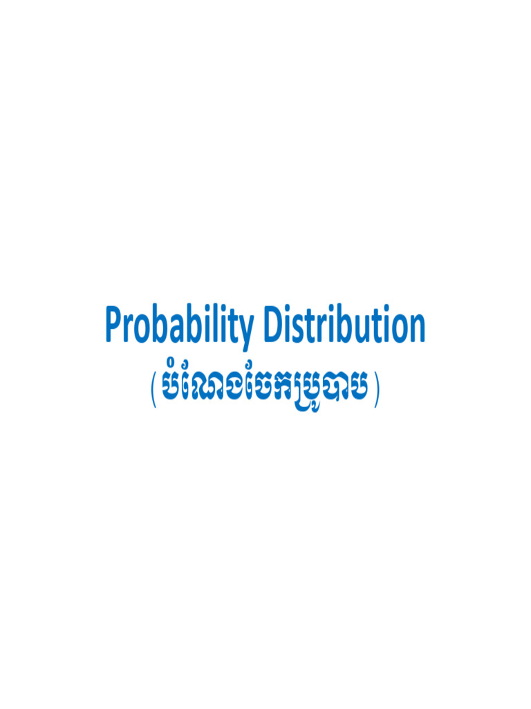 Microsoft PowerPoint - Probability Distribution - Copy | PDF ...