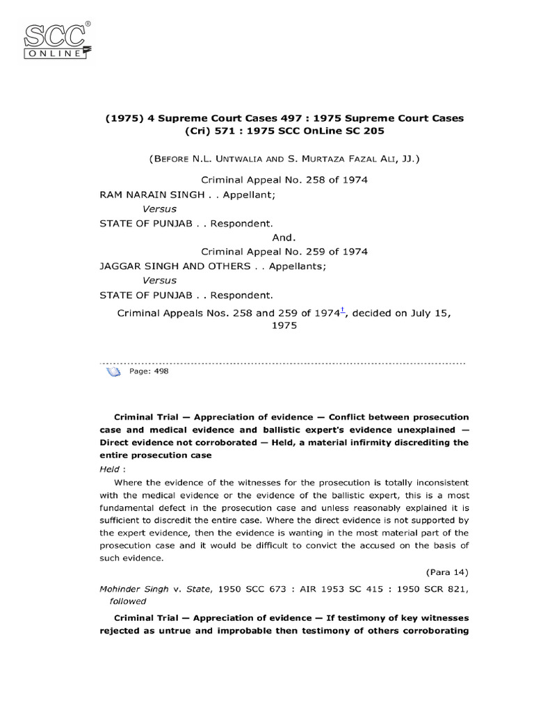 Ram Narain | PDF | Supreme Court Of The United States | United States ...