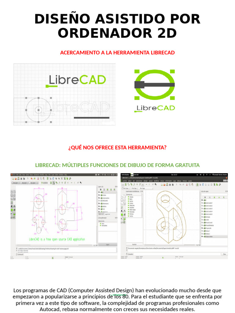 Introducción a LibreCAD para Diseño 2D | PDF | Desarrollo sostenible ...