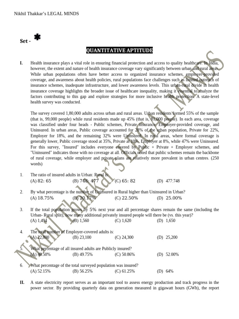 LEGAL MINDS CLAT 2026 Set 01 to 04 Question Paper With Answer Key | PDF ...
