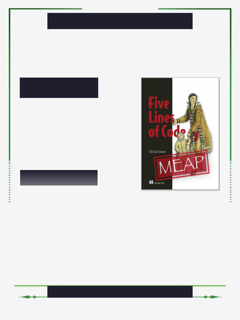 Five Lines of Code MEAP V04 Christian Clausen eBook quick access link ...