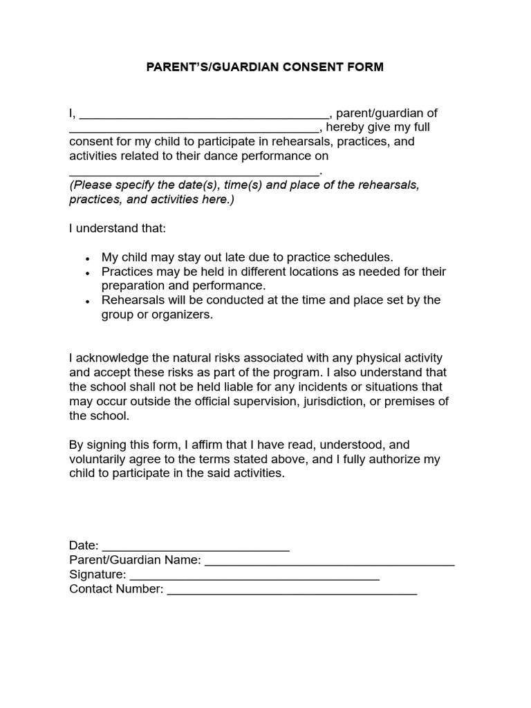 Parents Consent | PDF