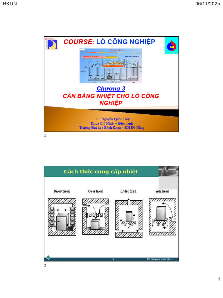 Chuong 3 - Can Bang Nhiet Cho Lo Cong Nghiep | PDF