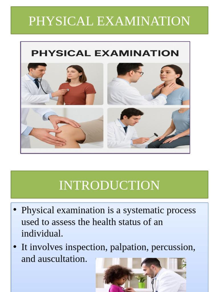 Comprehensive Guide to Physical Examination | PDF | Physical ...
