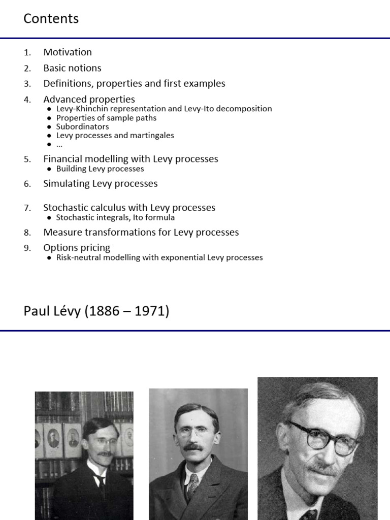 4. levy ito and path properties | PDF | Stochastic Process ...