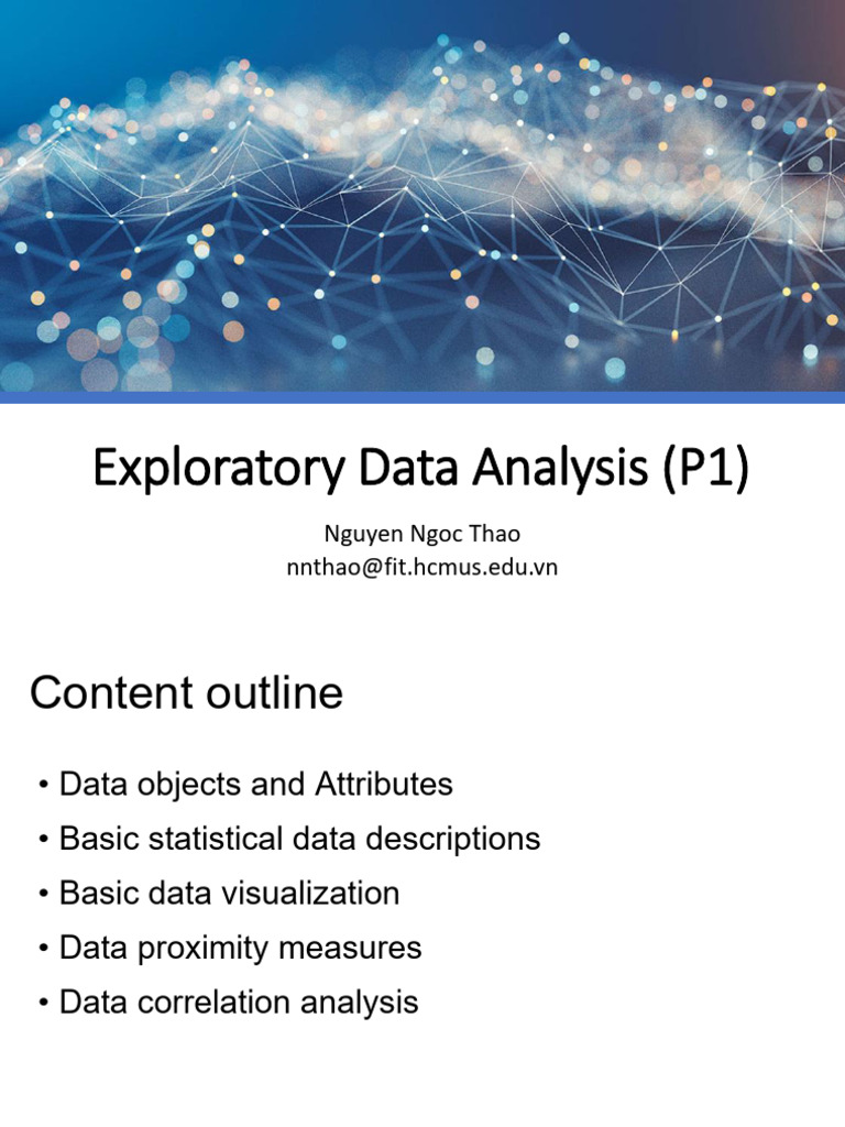 2025 CSC14119 Lecture04 ExploratoryDataAnalysis P1 | PDF | Quartile ...