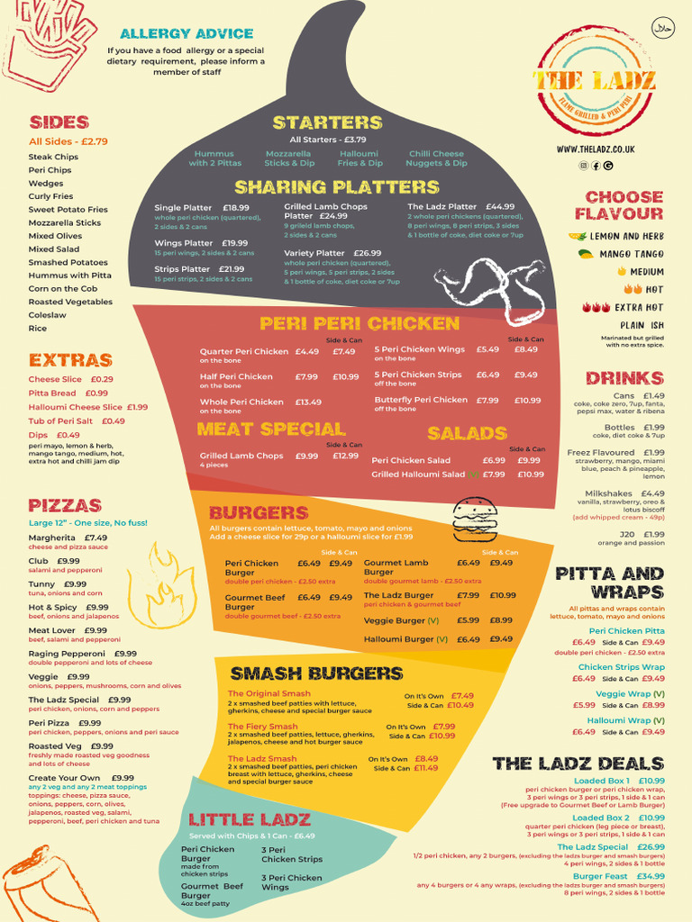 Chilli Menu The Ladz | PDF