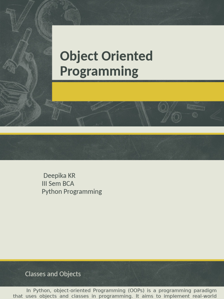 Object Oriented Programming-Unit 4 | PDF | Object Oriented Programming ...