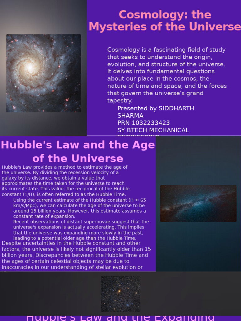 Understanding Cosmology and the Universe | PDF | Universe | Big Bang