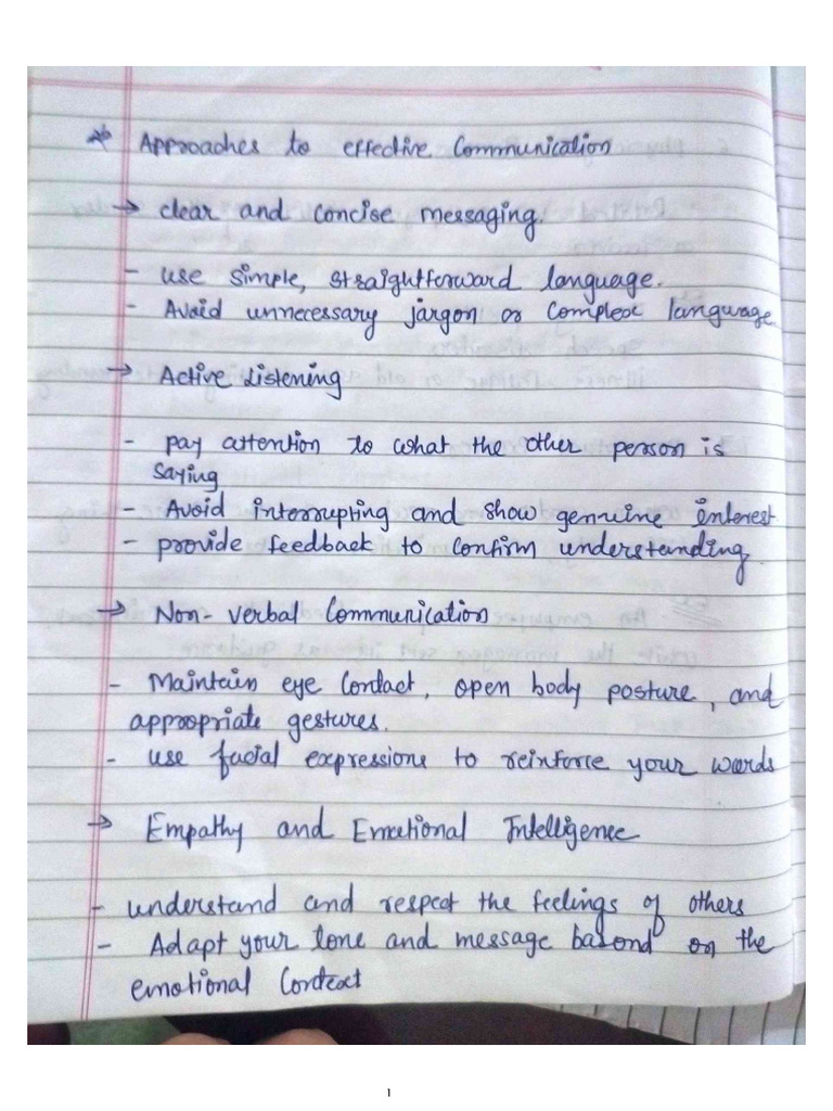 Approaches to Effective Comm | PDF