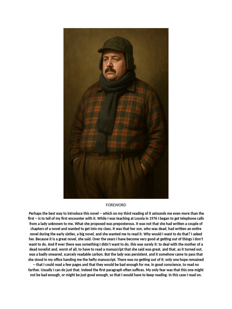 Ignatius Reilly: A New Orleans Tragicomedy | PDF
