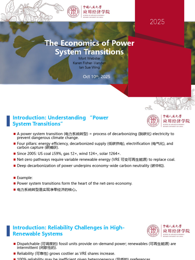 Power System Transitions Explained | PDF | Renewable Energy ...