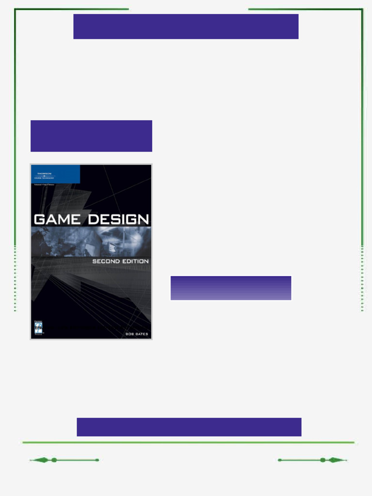 Game Design 2nd Edition by Bob Bates ISBN 9781592004935 1592004938 ...