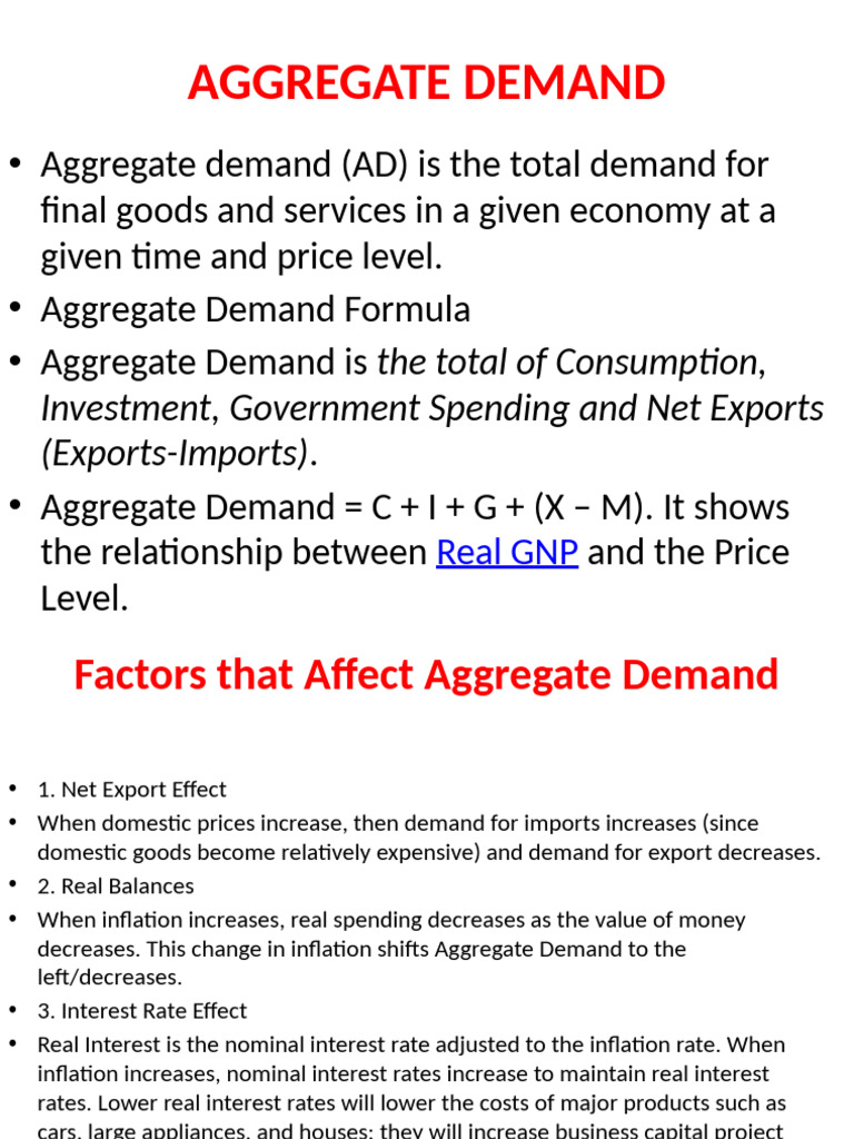 Understanding Aggregate Demand and Supply | PDF | Inflation | Aggregate ...