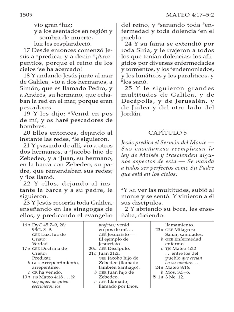 Jesús llama a sus discípulos en Galilea | PDF | Jesús | Evangelio de Mateo