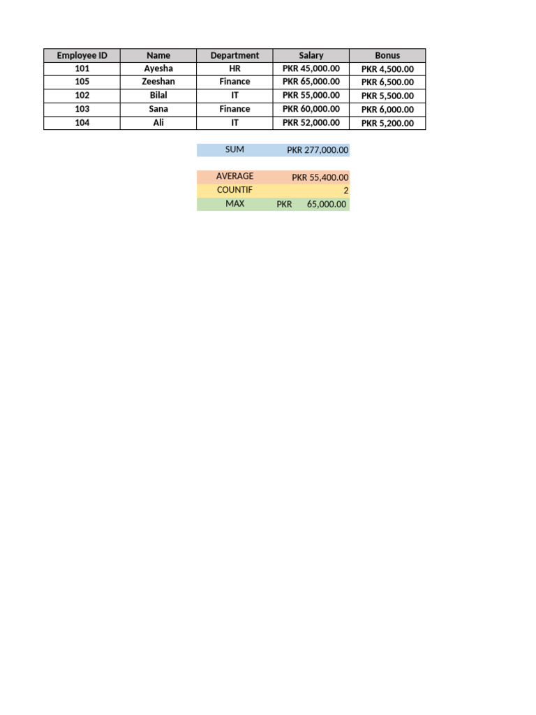 Activity Excel 1 2 Pdf