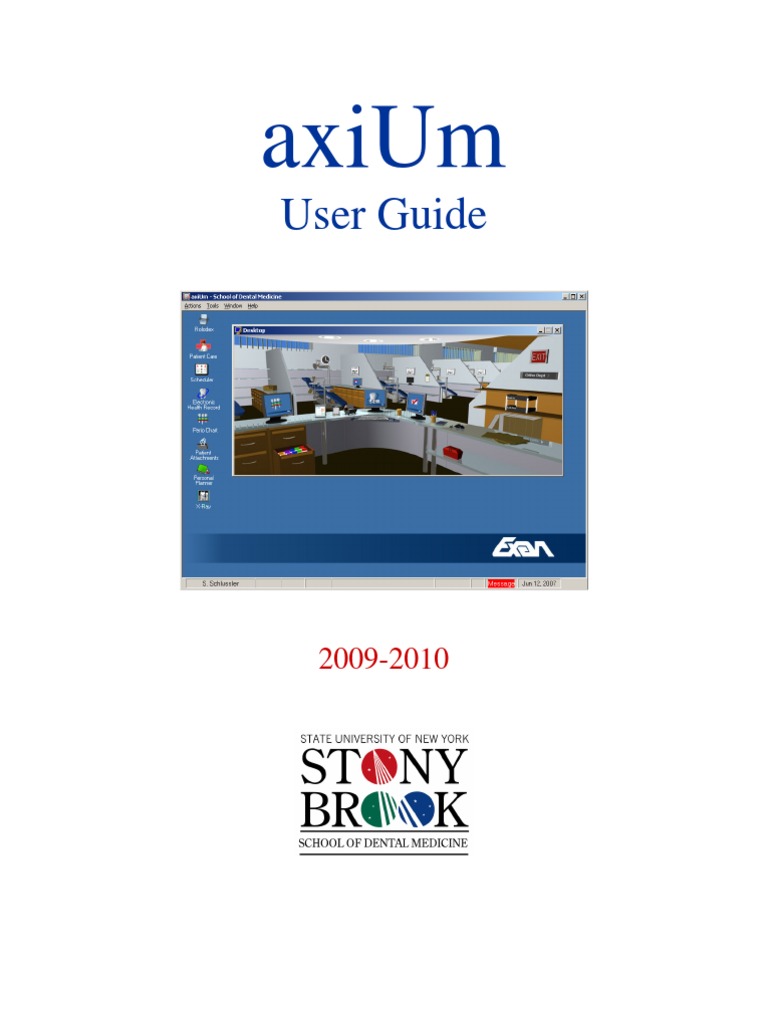 Axium Dental Software User Guide | PDF | Electronic Health Record | Tab ...