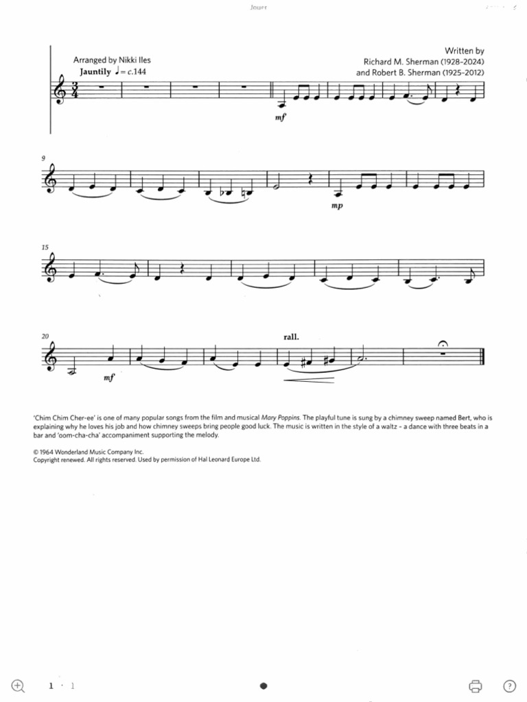 Chim Chim Cheree | PDF
