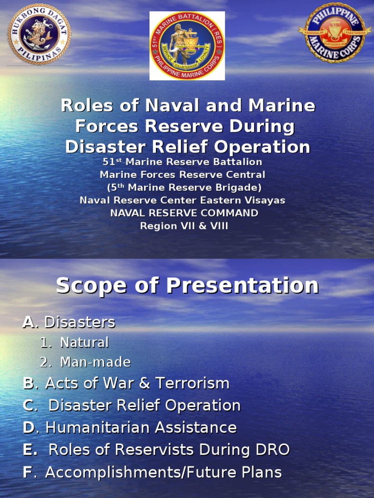 Roles of The Reserve Force During Calamities | PDF | Emergency ...