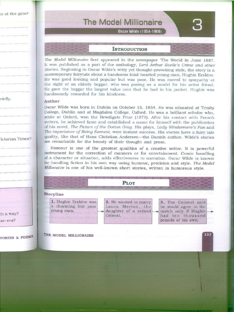 3 The Model Millionaire by Oscar Wilde Compress | PDF