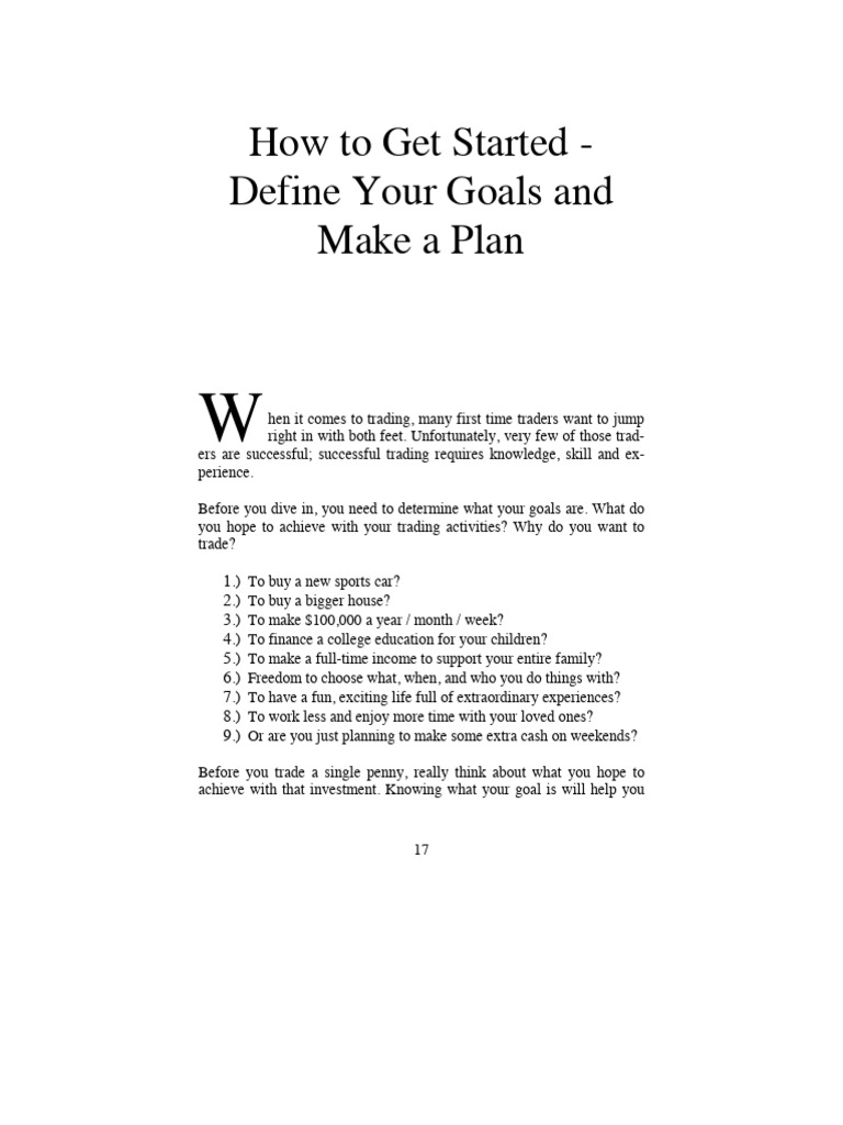 Day Trade Goal | PDF