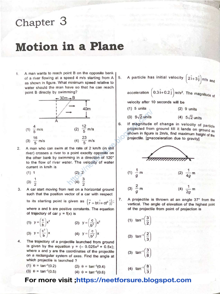 Motion Ina Plane - Watermark | PDF