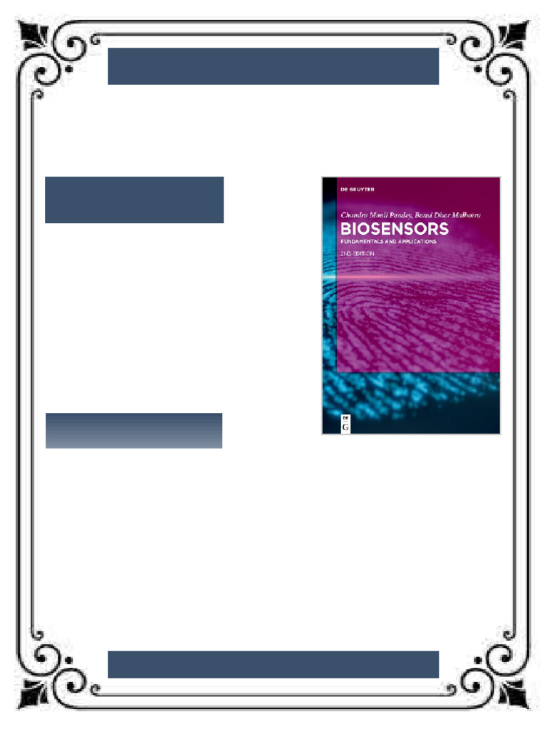 Biosensors Fundamentals and Applications 1st Edition Pandey Ebook Clear ...