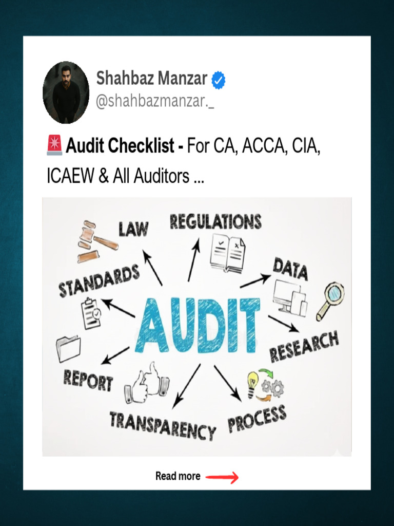 Comprehensive Audit Checklist for Auditors | PDF | Audit | Expense