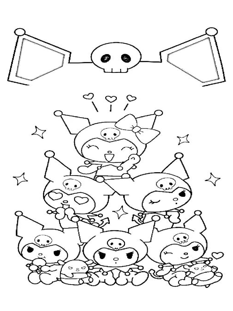 50+ Kuromi Coloring Pages for Kids Free Printables | PDF