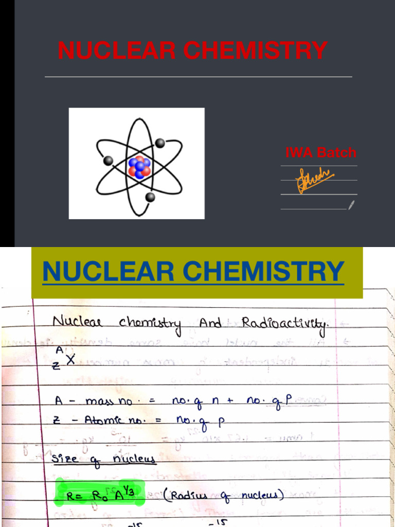 Nuclear Chemistry 2 | PDF