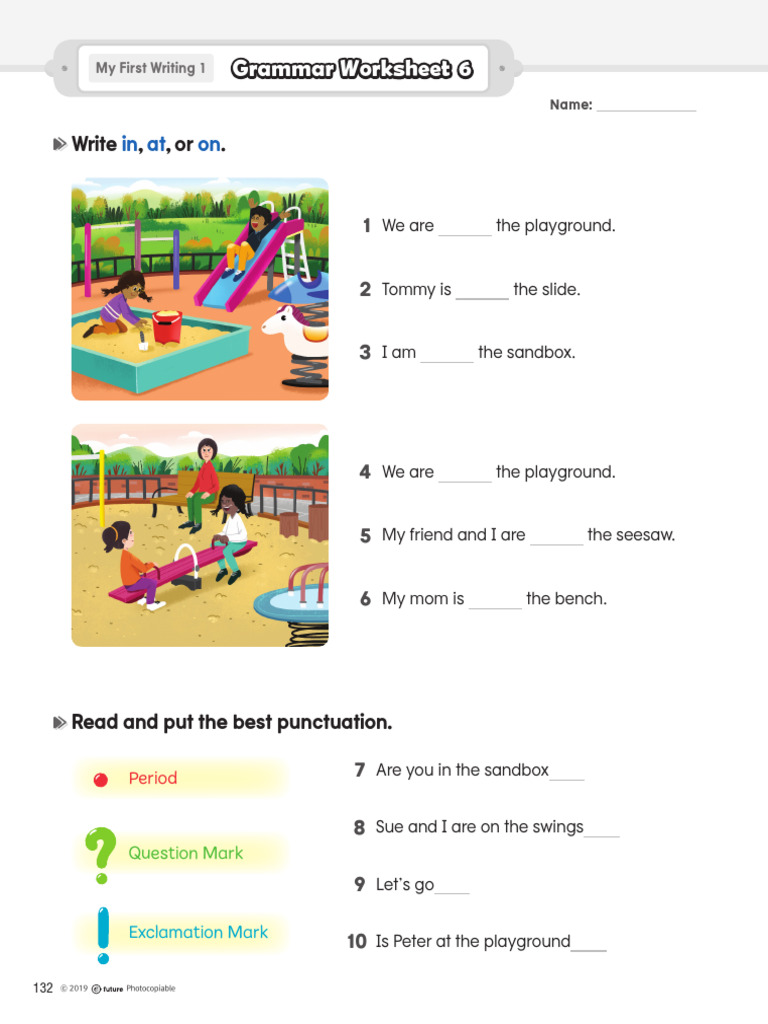 06. My First Writing 1-Grammar Worksheet 6 | PDF