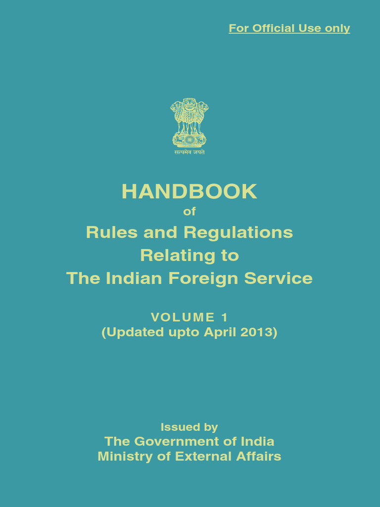 IFS(PLCA) Handbook 2013 - Highlighted for mission | PDF | Diplomatic ...