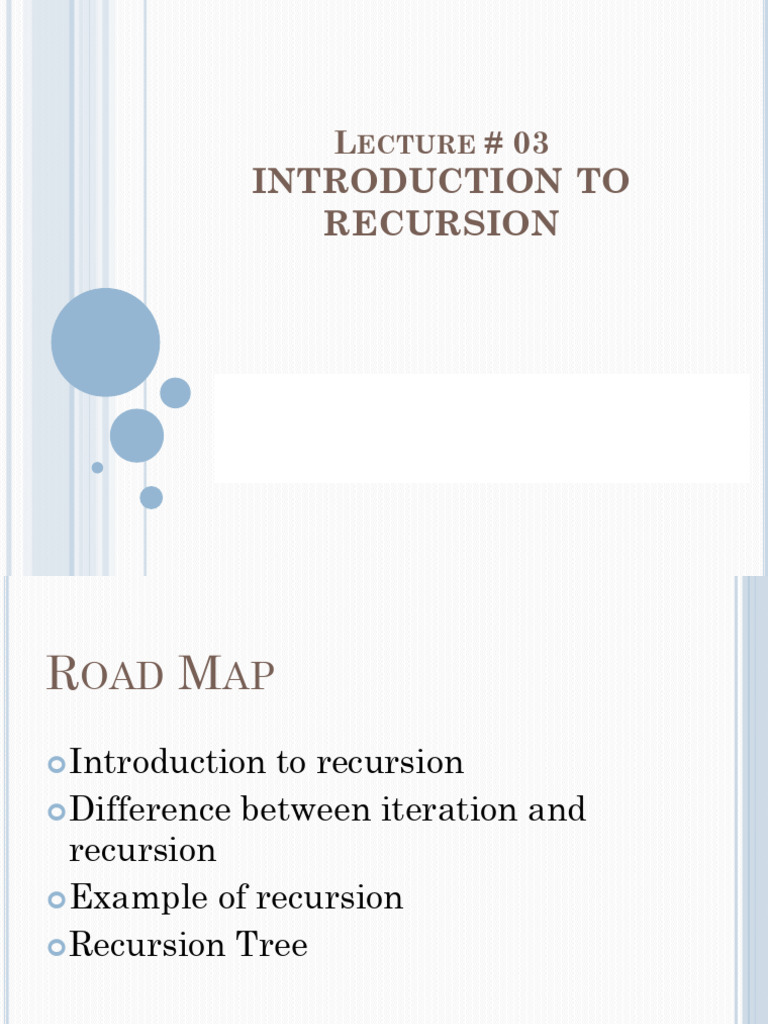 Introduction to Recursion Concepts | PDF