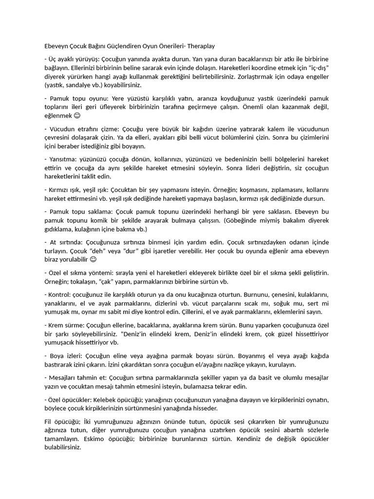 Theraplay | PDF