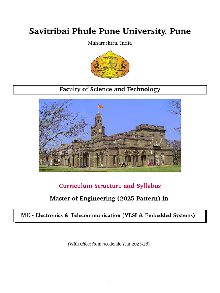 ME EandTC-VLSI and Embedded Systems_2025 Pat_25082025 | PDF | Digital ...