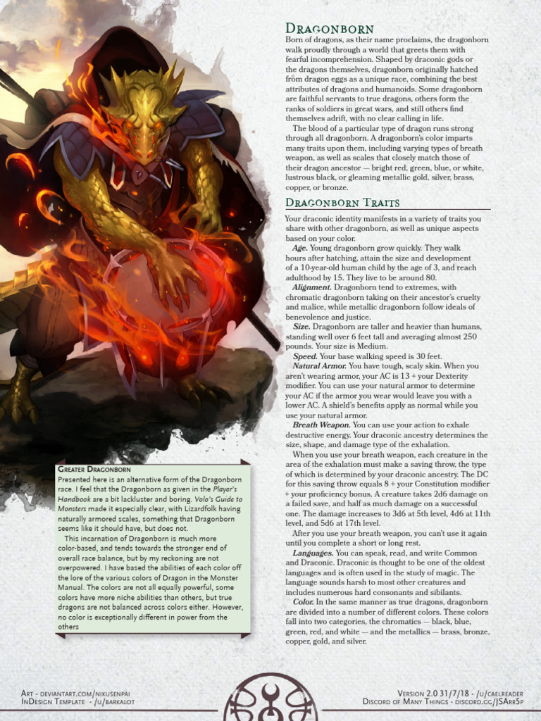 Dragonborn Race Guide And Traits Pdf 0793
