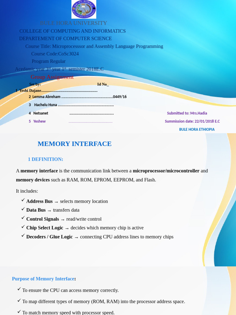 Microprocessor Group Assignment (2) | PDF | Random Access Memory | Read ...