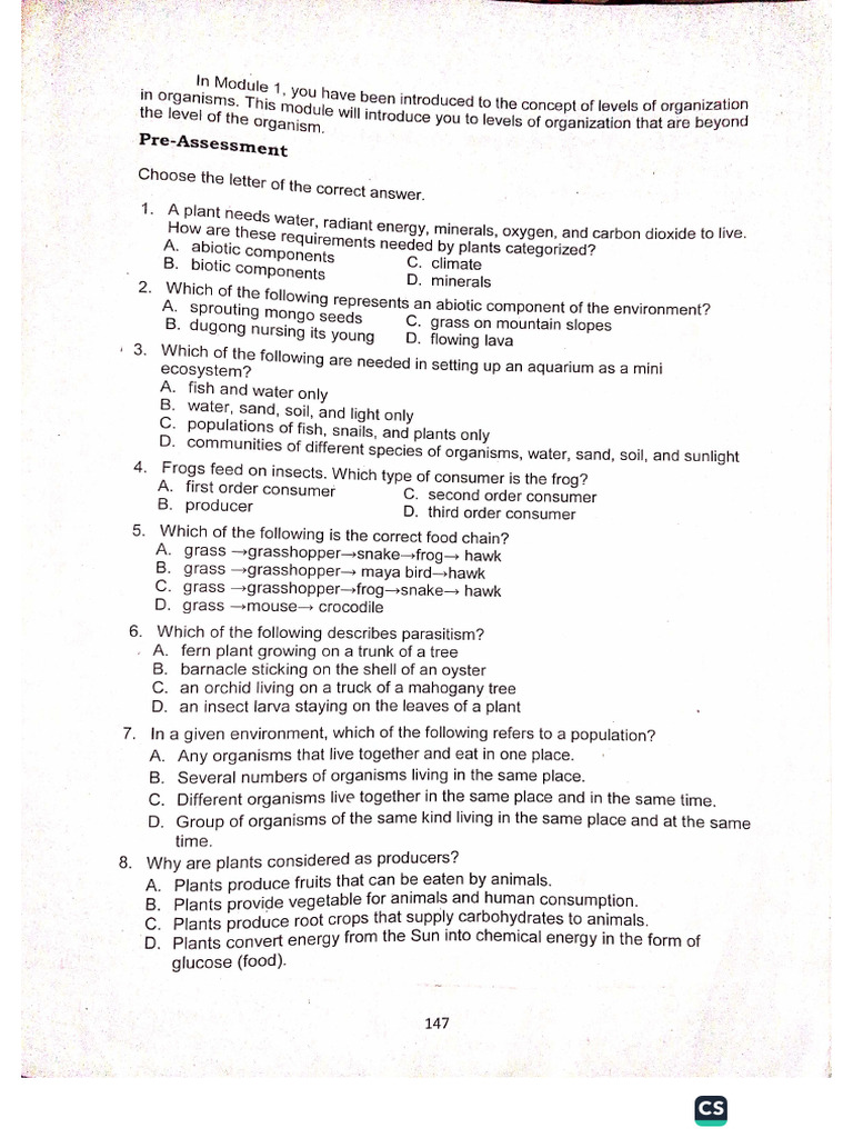 SCIENCE MOCK TESTS | PDF