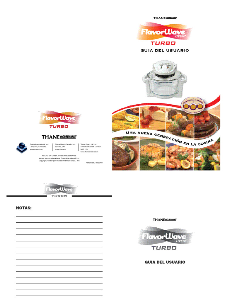 Flavor Wave Oven Turbo | PDF | Cocinando | Carne