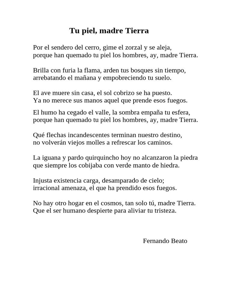 Tu Piel Madre Tierra Ok | PDF