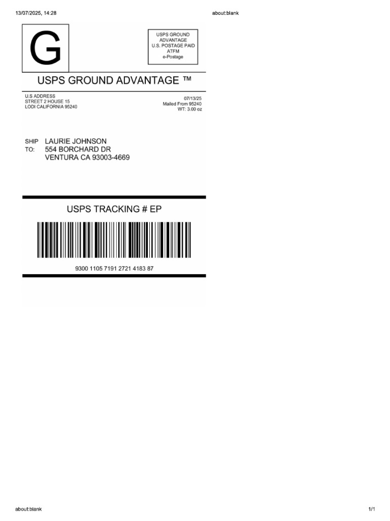 1 Orders Usps (2 Unit) 14 July Faraz | PDF