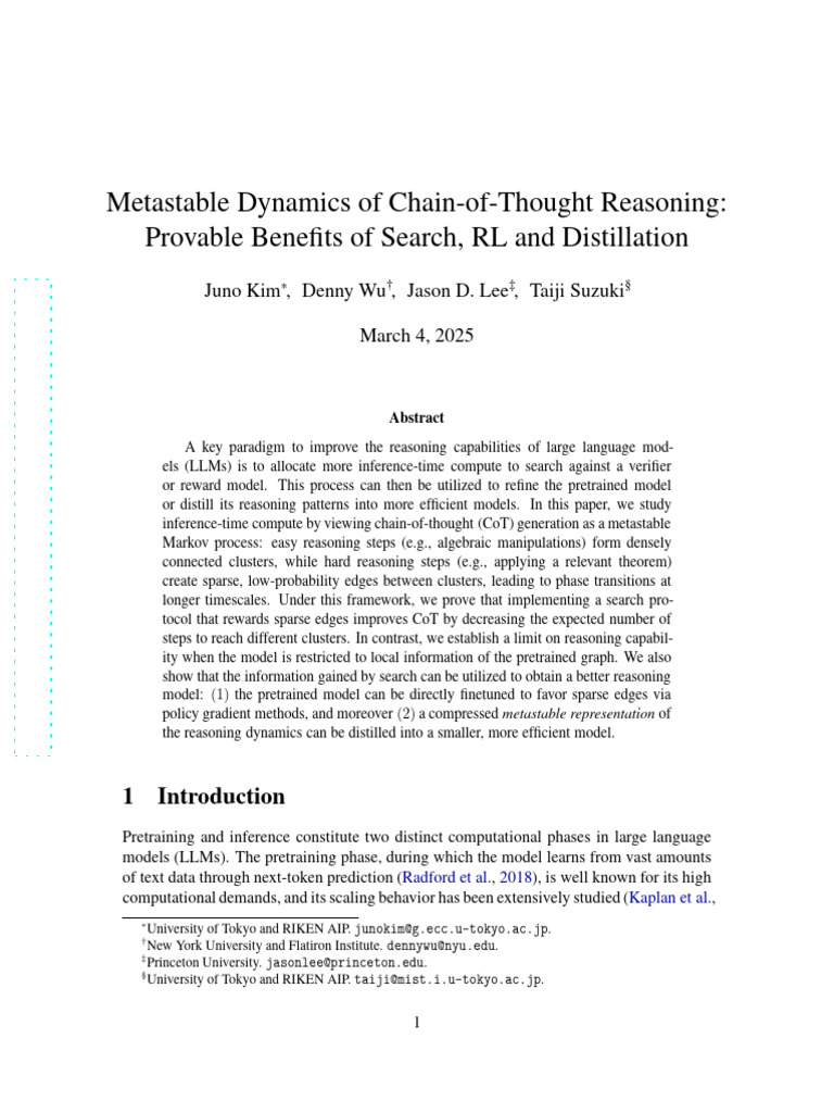 2502.01694v2 | PDF | Markov Chain | Reason