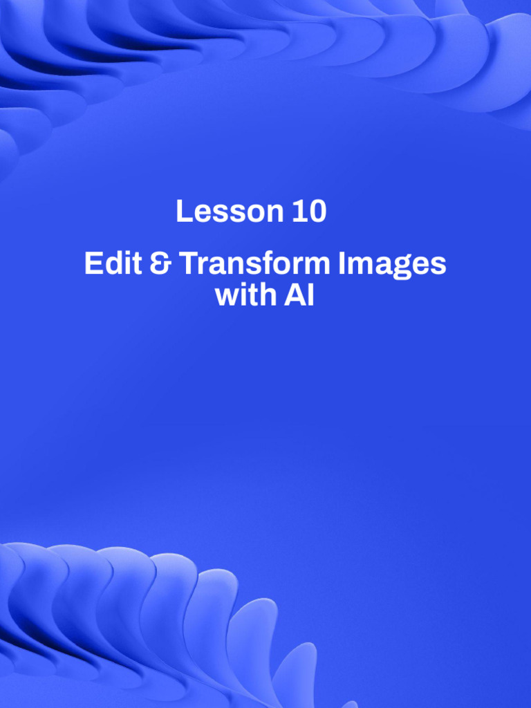 Edit and Transform Images With AI | PDF | Artificial Intelligence ...