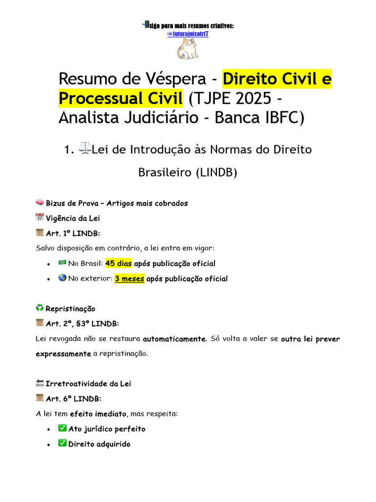 Reta Final Direito Civil e Processo Civil Tjpe | PDF | Falência ...